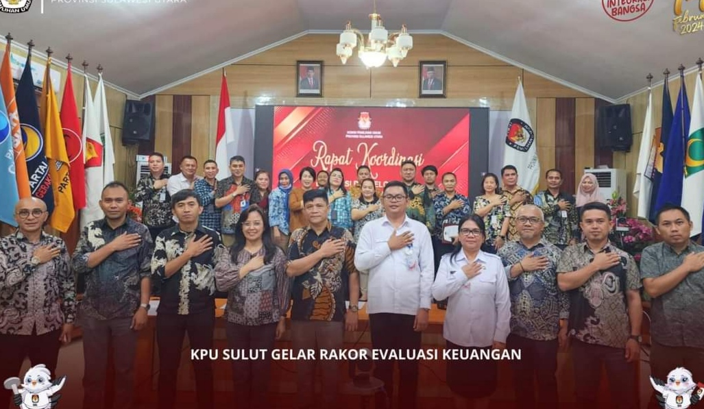 Pentingnya SOP, KPU Sulut Gelar Rakor Evaluasi Keuangan | Arenapost.id