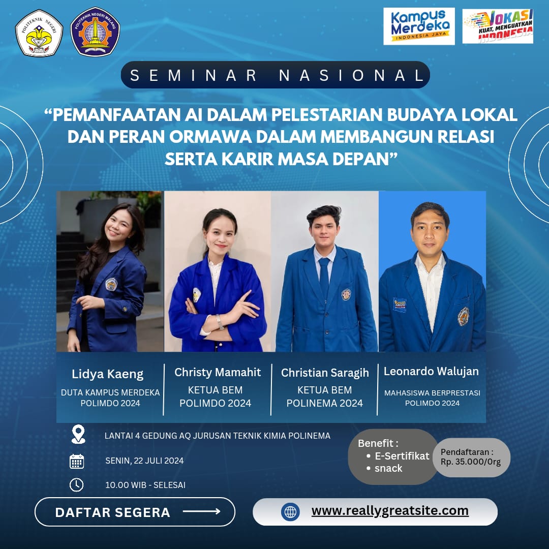 Mahasiswa Polimdo Bekerjasama Seminar Nasional di Polinema Malang ...